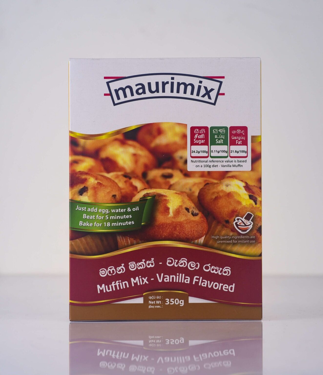 Maurimix Vanilla Muffin Mix (350g/ 10kg) - AB Mauri